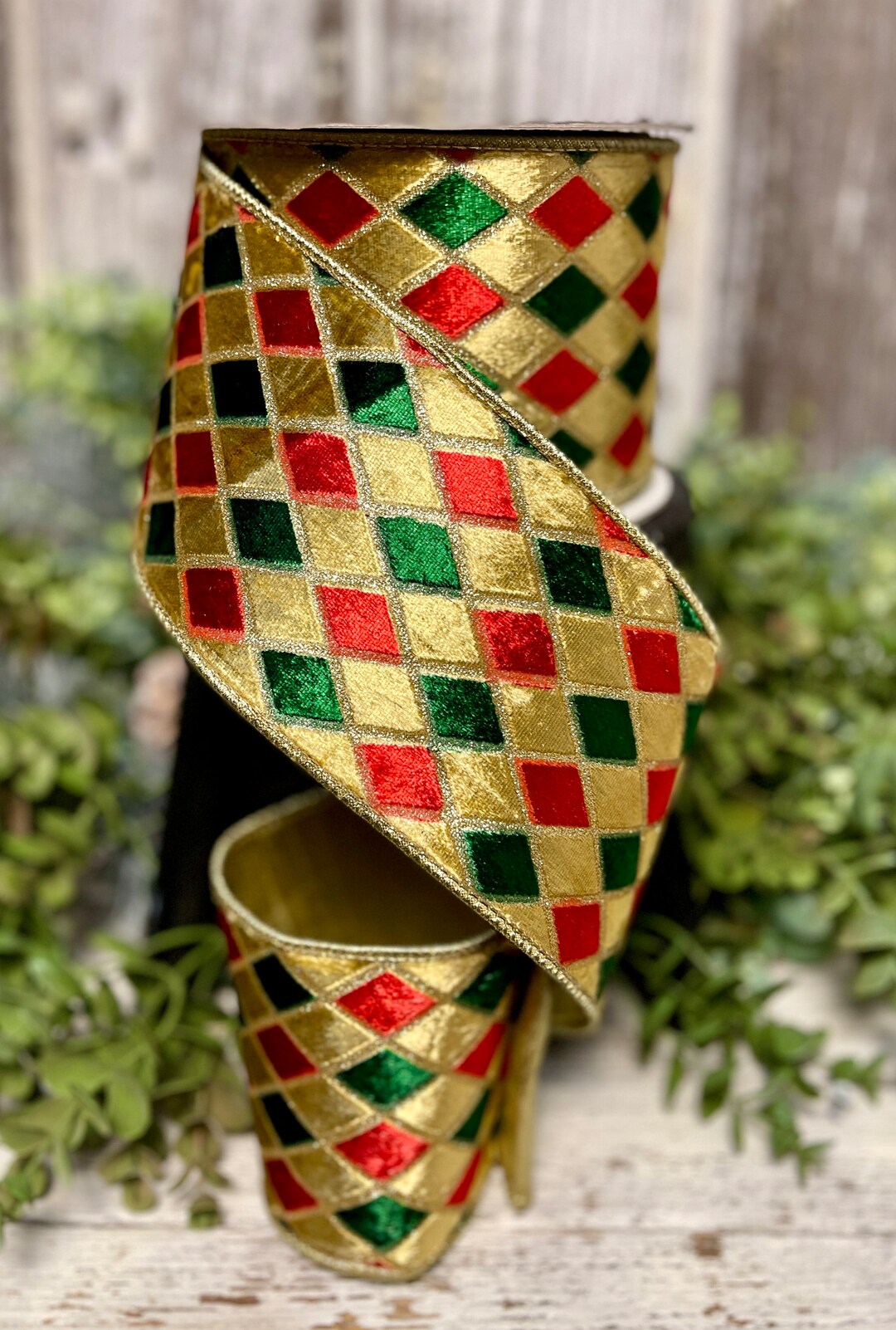 Ribbon, 10 YD ROLL, Ribbon for Wreaths, Farrisilk Ribbon, 4 Ribbon ...