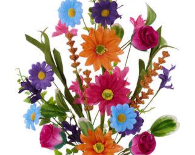 Daisy Rose Spray, Floral Filler for Spring/summer, Wreath Filler Floral ...
