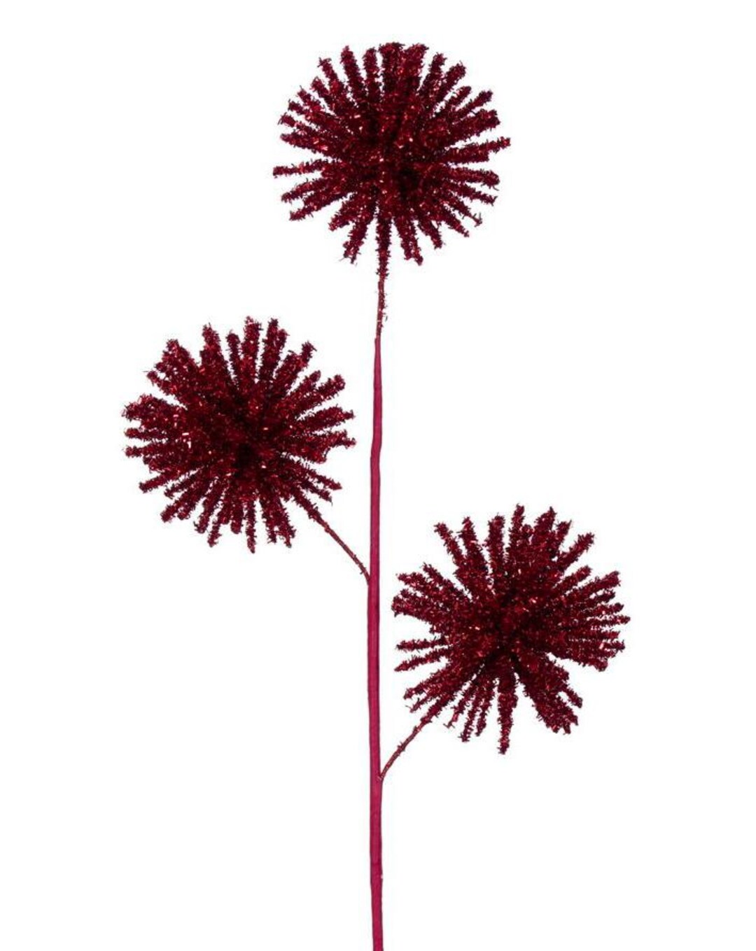 Red Spike Spray, Glitter Spray in Red, Wreath Filler, Red Glitter Spray ...