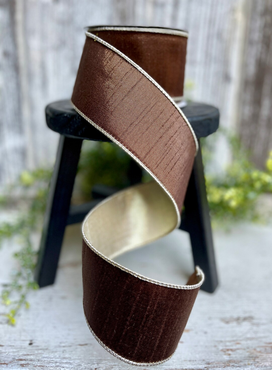 Ribbon for Wreaths, Designer Ribbon, 2-1/2 Ribbon, Wired Ribbon, Fall ...