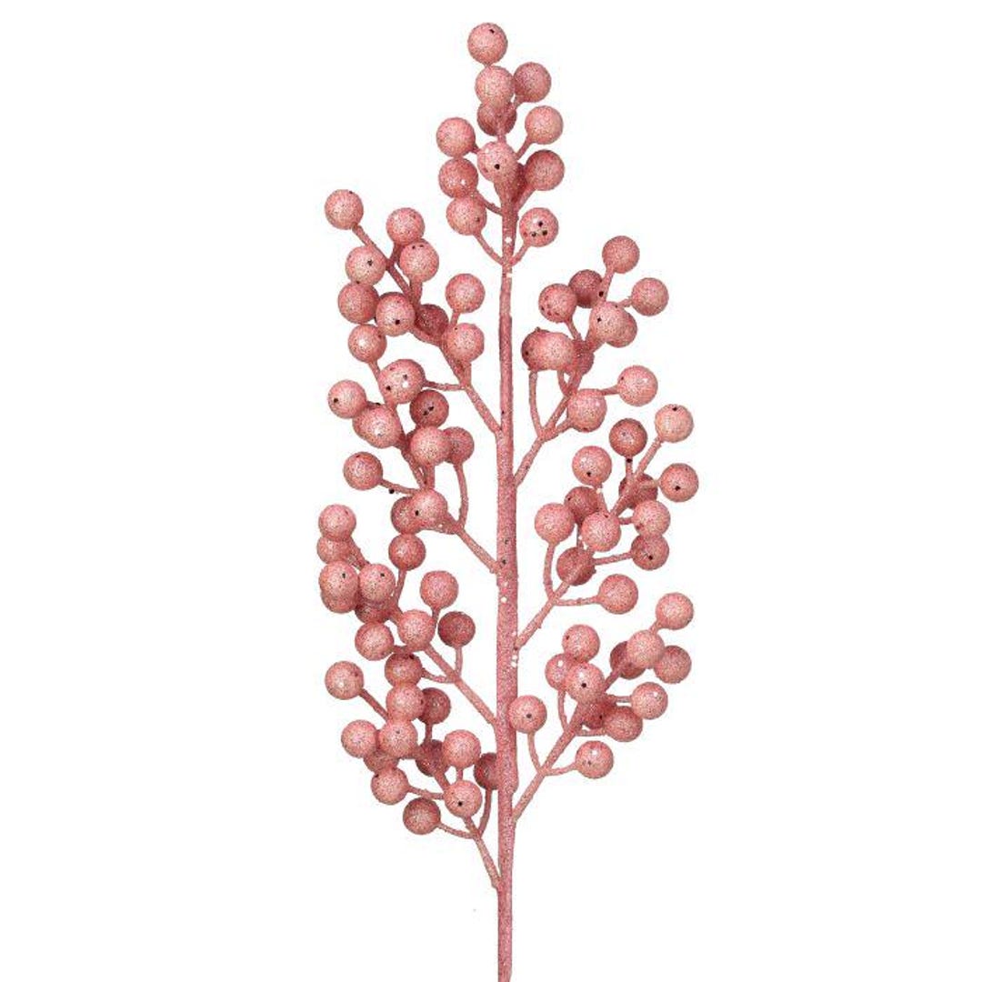 Glitter Cluster Berry Spray, Glitter Berry Filler for Wreaths, Wreath ...