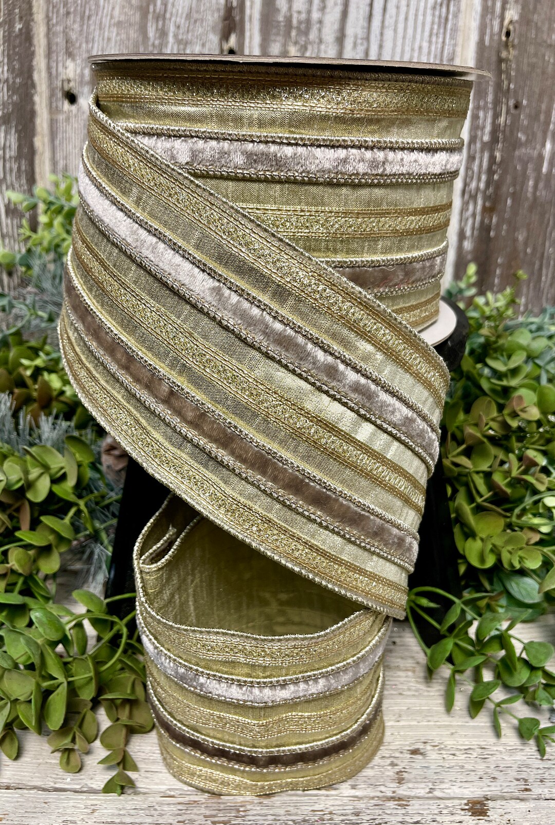 Ribbon, 10 YD ROLL, Ribbon for Wreaths, Farrisilk Ribbon, 4" Ribbon ...