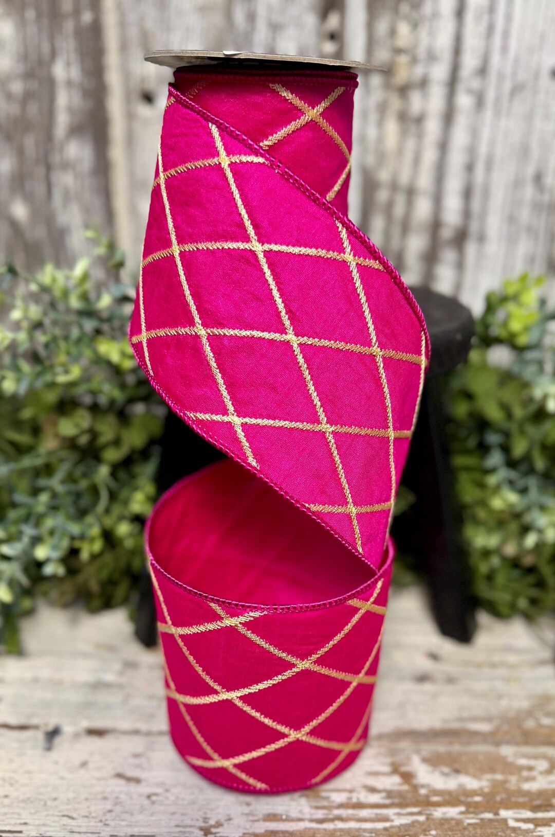 Ribbon, Ribbon for Wreaths, Designer Ribbon, 4" Ribbon, Spring Summer ...