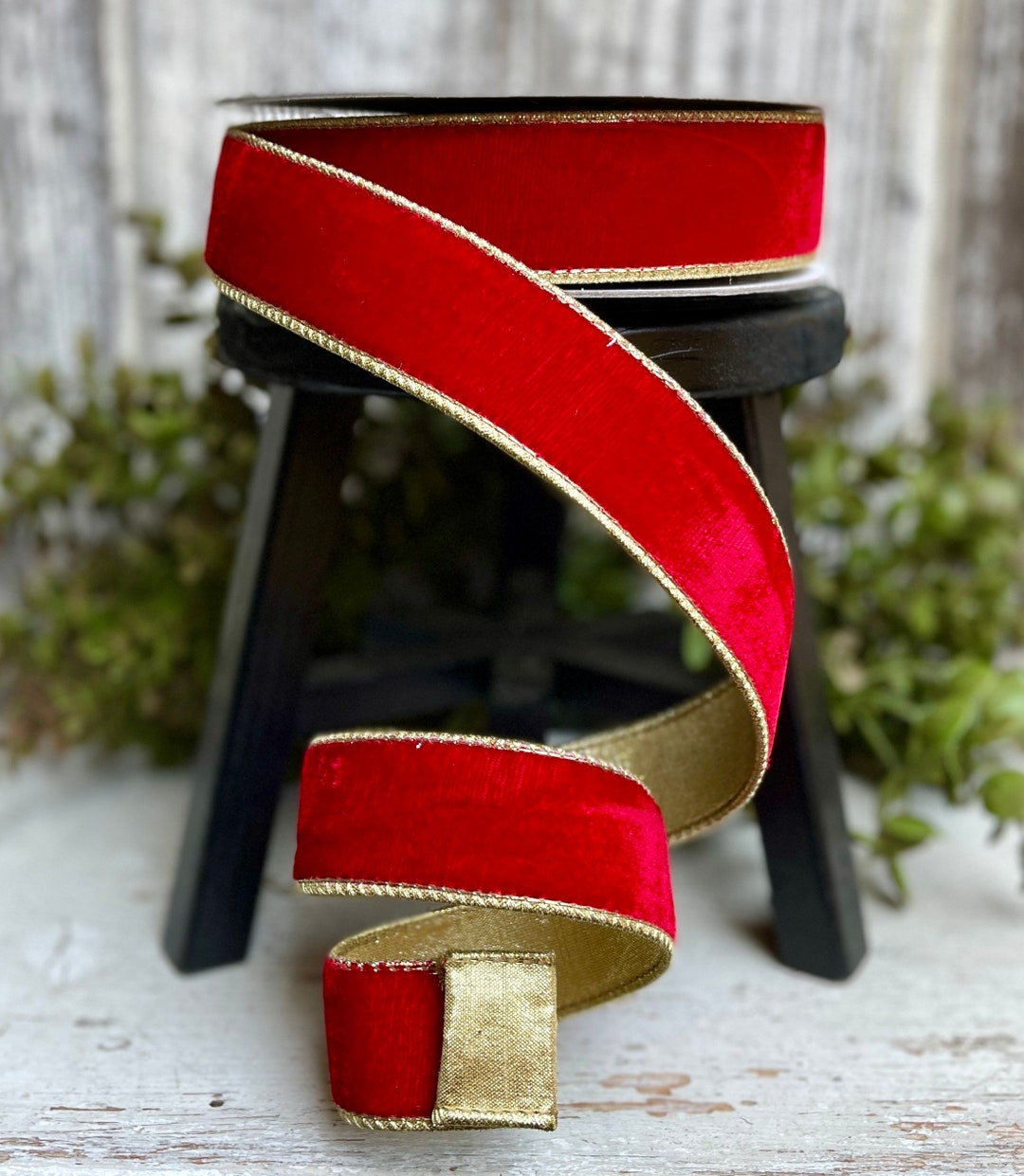 Ribbon, Ribbon for Wreaths, Designer Ribbon, 1.5" Ribbon, Velvet Ribbon ...