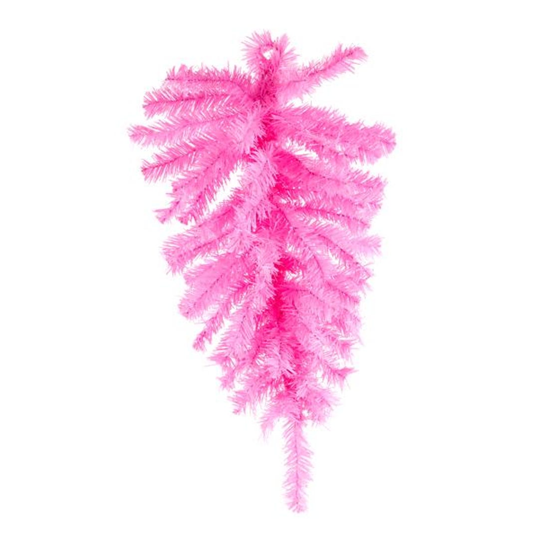 Tear Drop Swag Base, Pink Teardrop, Pink Colored Swag, 24" Wreath Swag ...