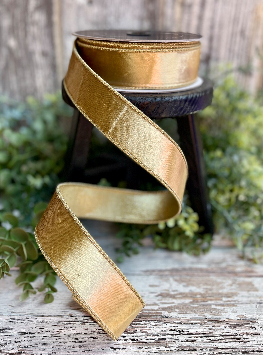 Ribbon for Wreaths, Designer Ribbon, 1.5" Ribbon, Flashy Velvet Ribbon ...