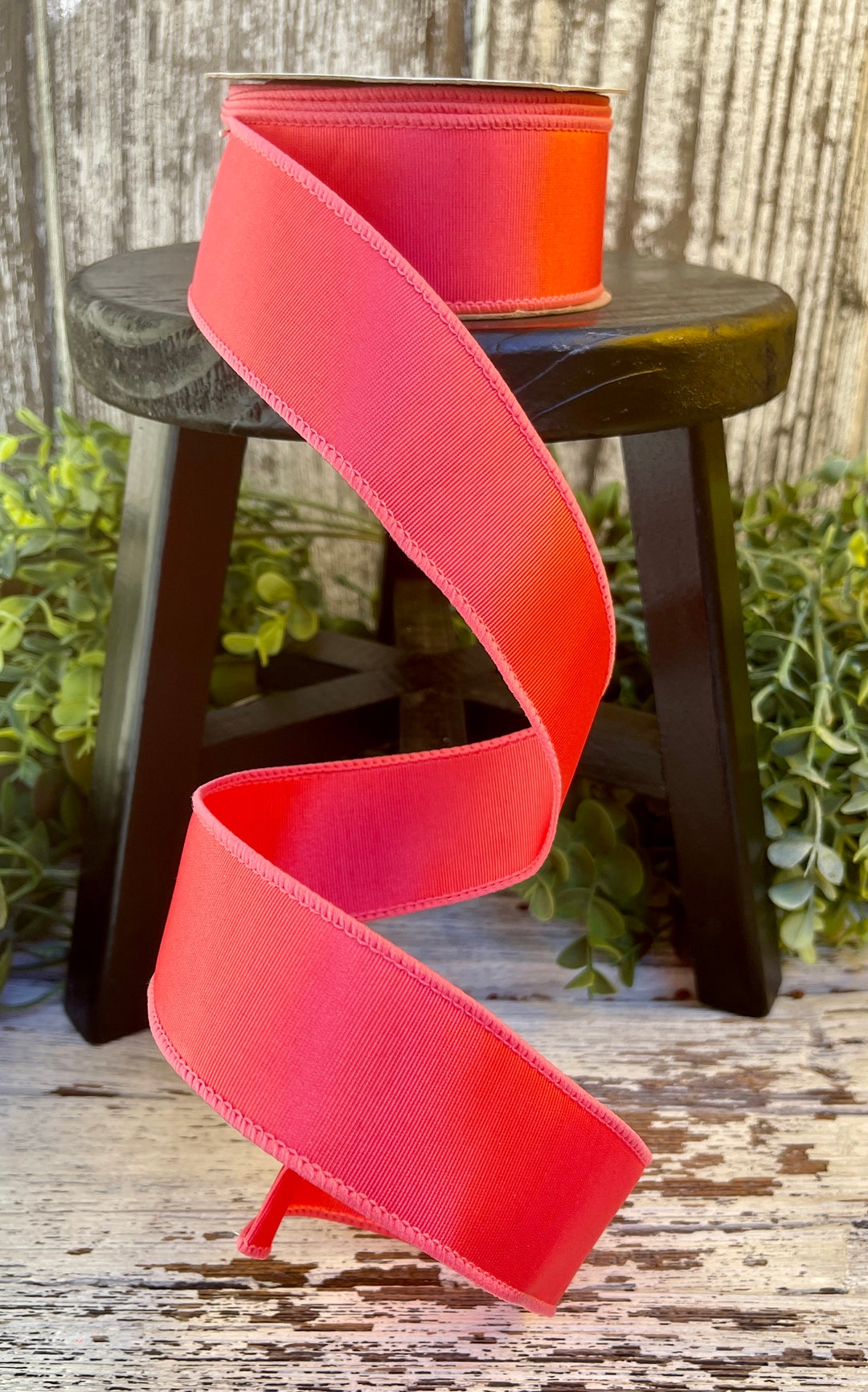 Ribbon for Wreaths, Designer Ribbon, 1-1/2" Ribbon, Spring Ribbon ...