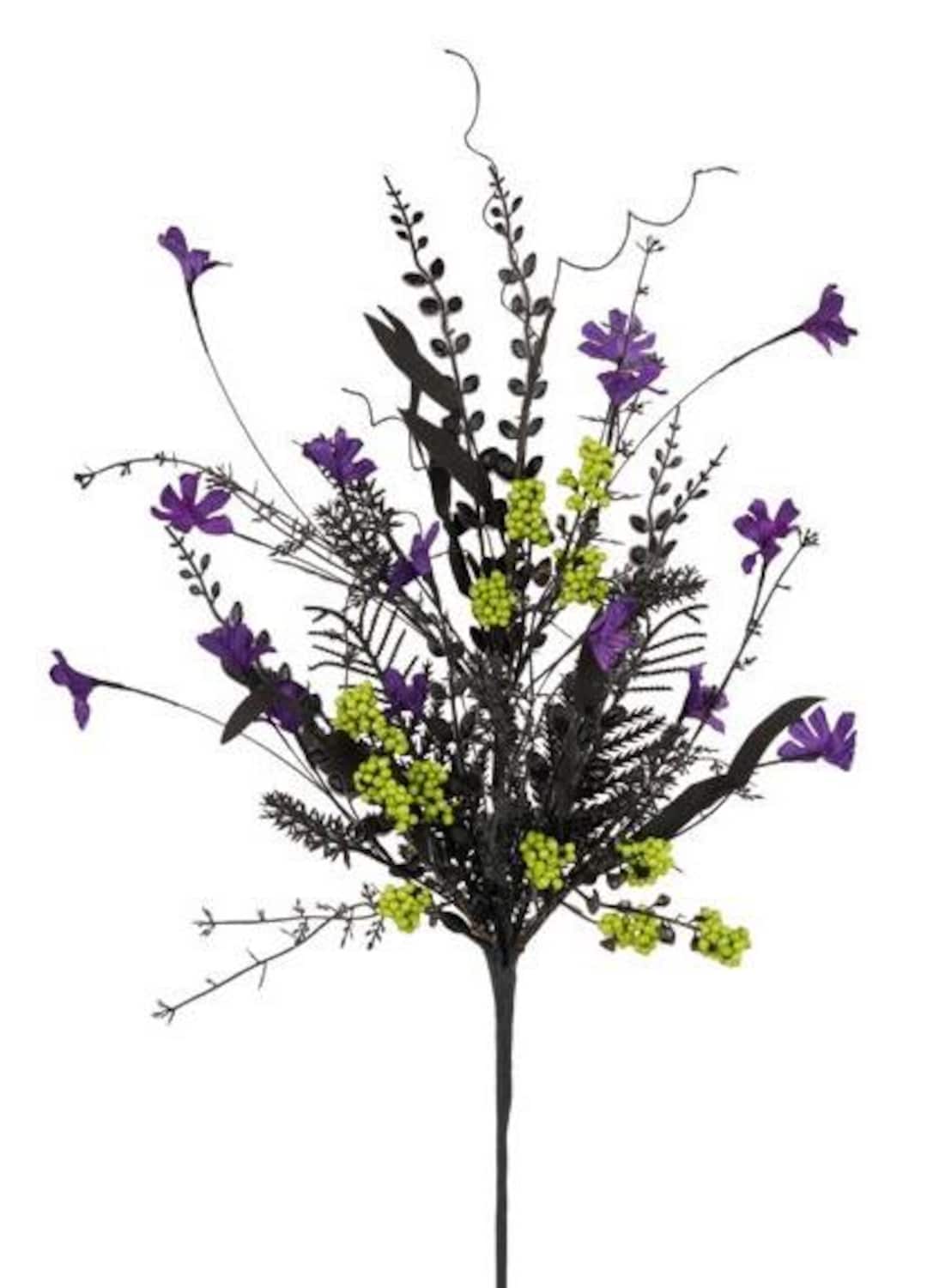 Flower Foliage Spray, Wispy Filler for Halloween, Wreath Filler Floral ...