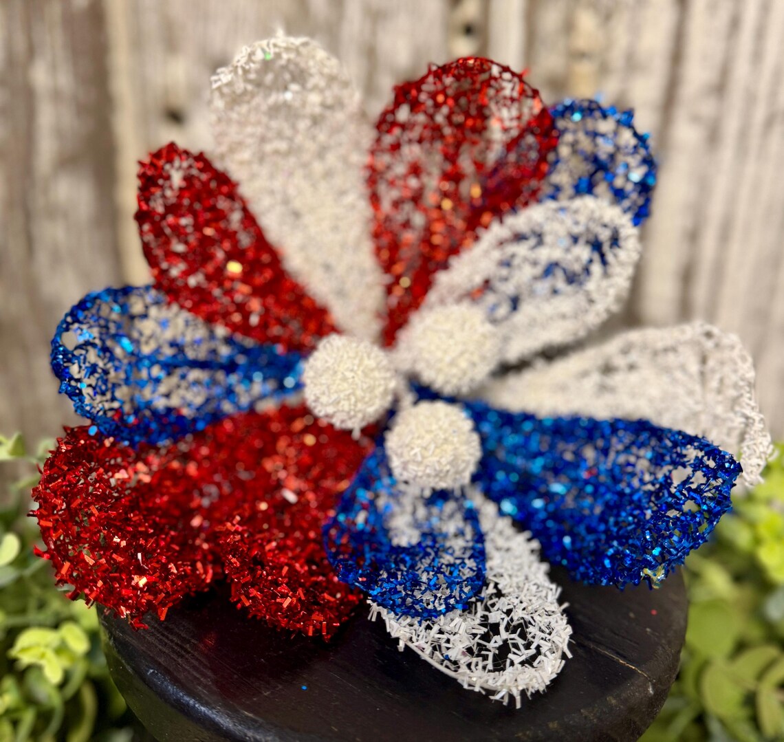Floral for Fourth of July, Patriotic Florals for Arrangements, Wreath ...
