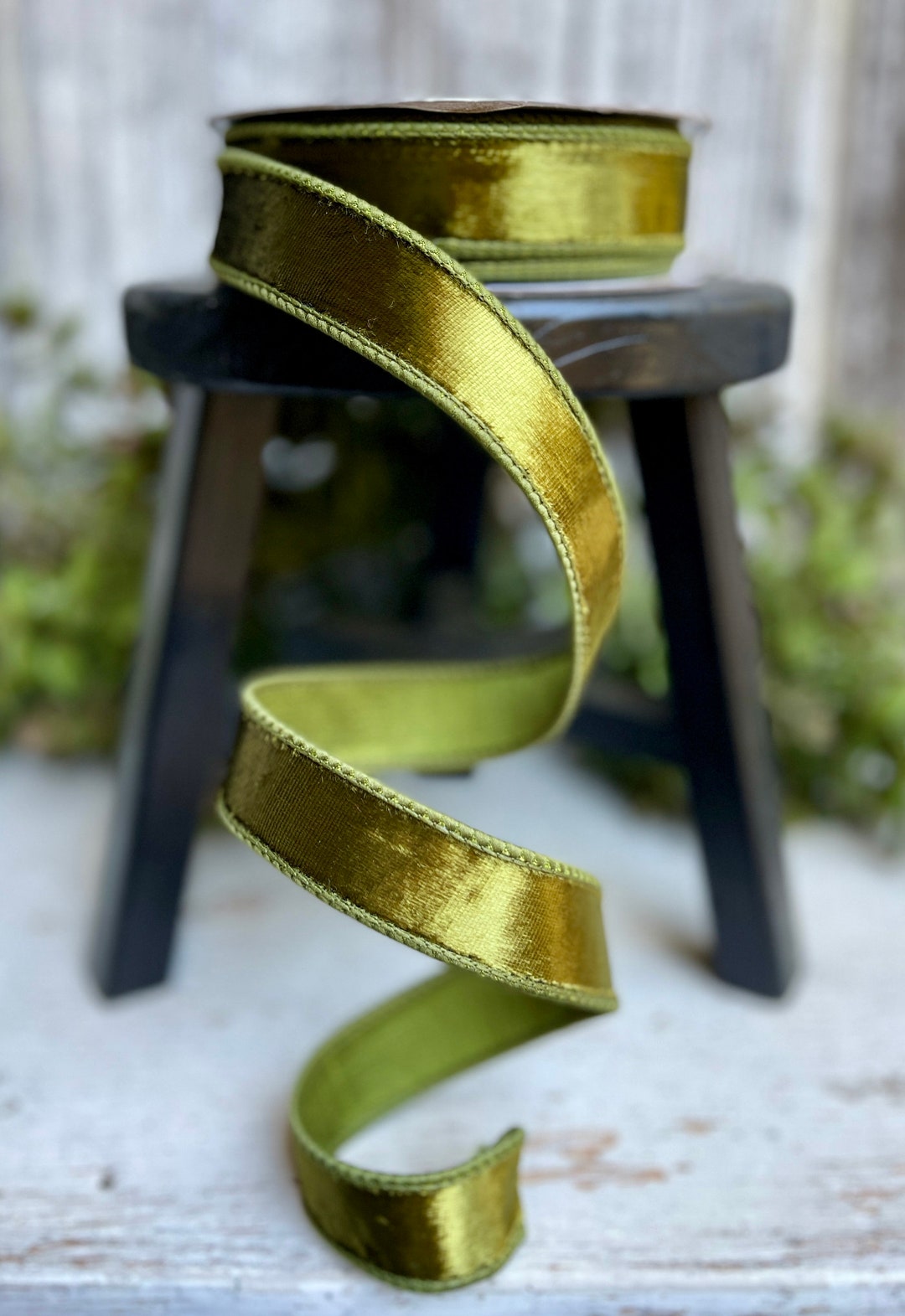 Ribbon, Ribbon for Wreaths, Narrow Ribbon, 1" Ribbon, Christmas Ribbon ...