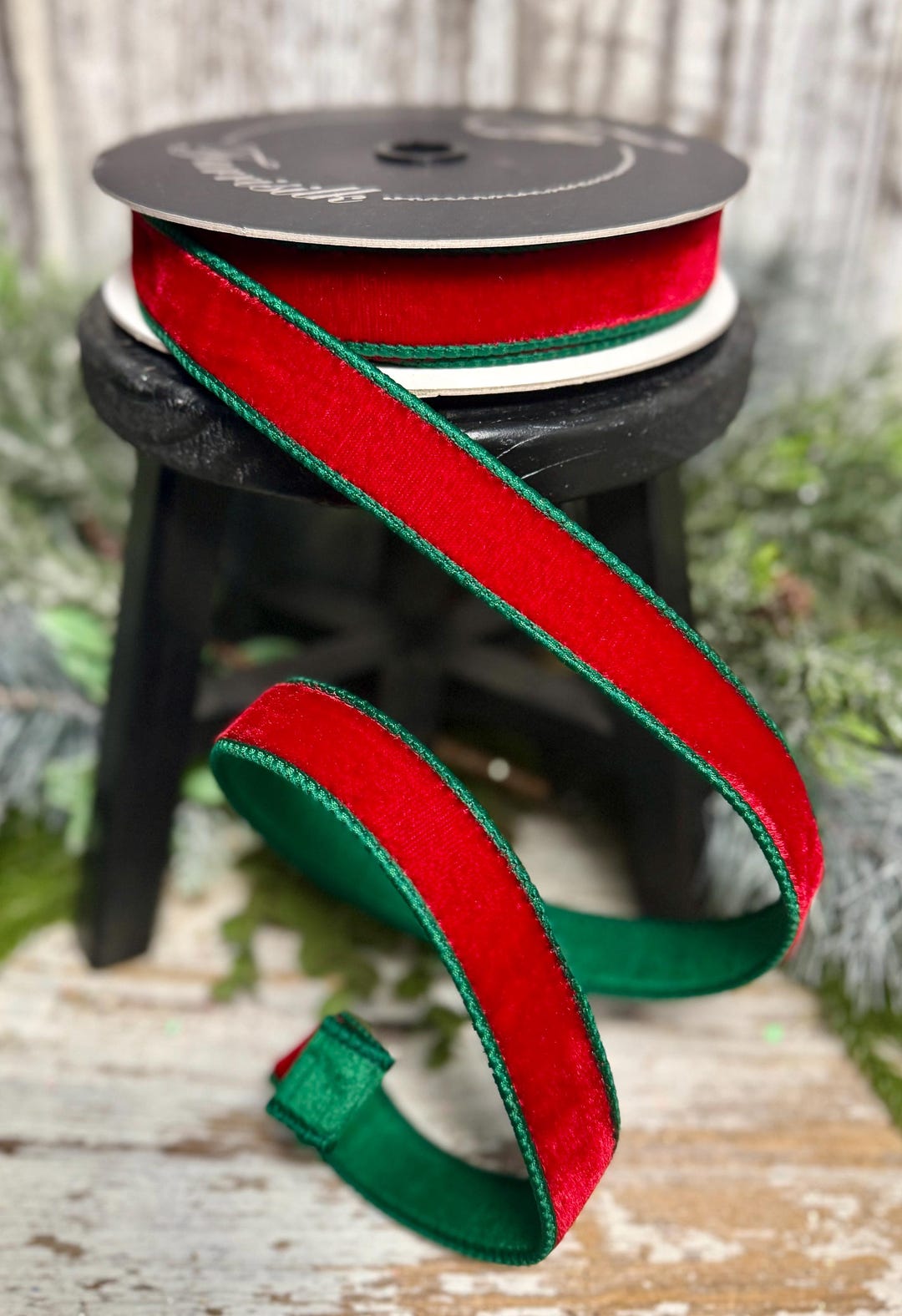 Christmas Ribbon, Designer Ribbon, 1" Ribbon, Farrisilk Ribbon, 2 Tone ...