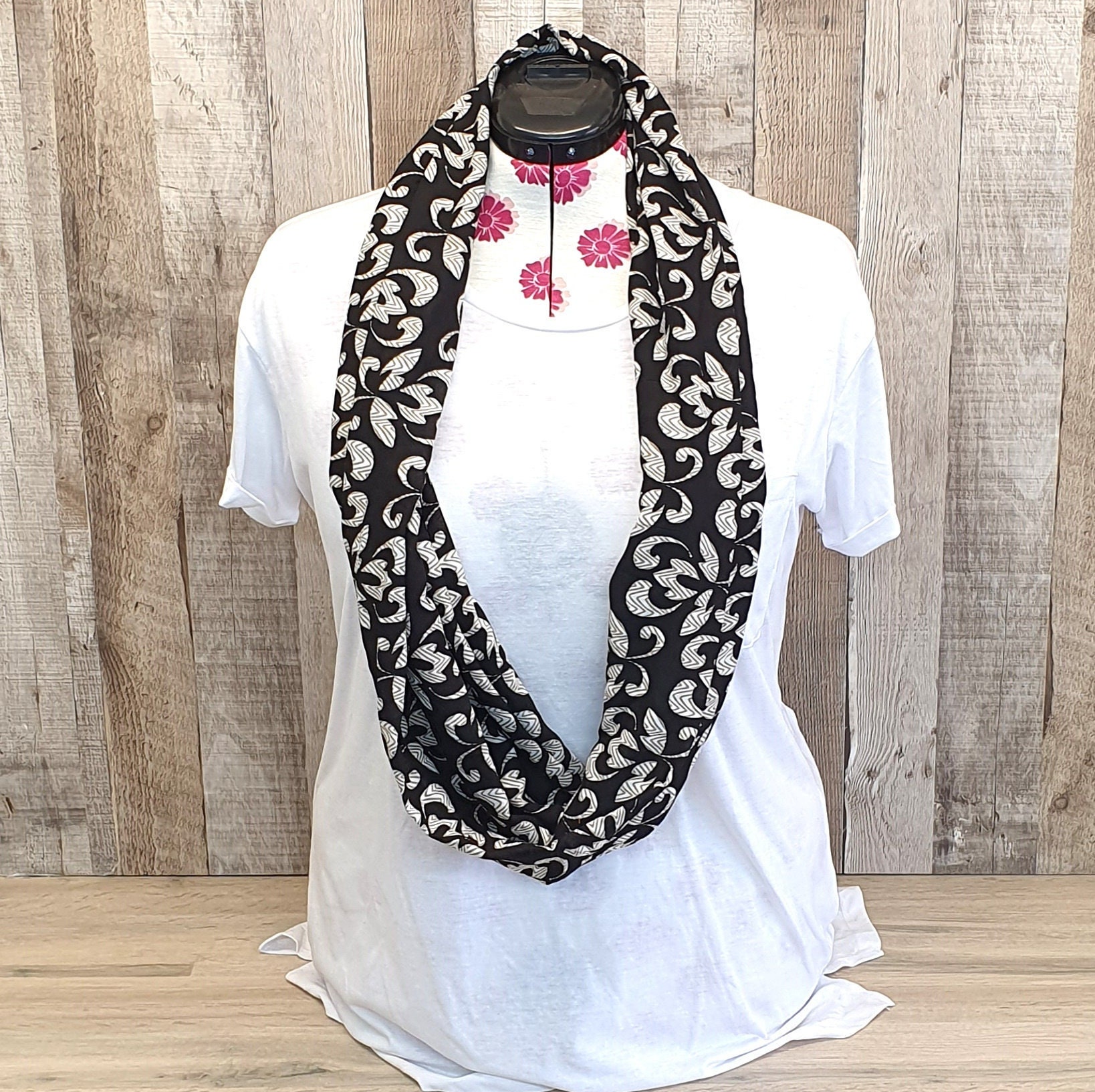 Short Infinity Scarf, Scarves for Women, Viscose Scarf, Scarf ...