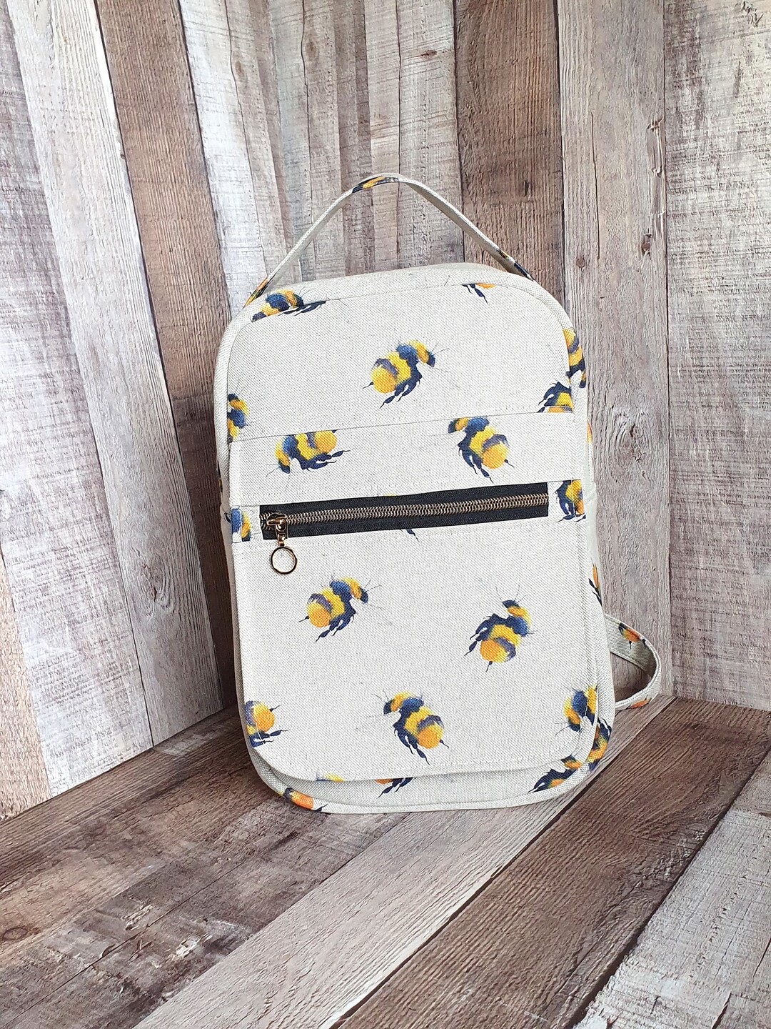 Bumble Bee Backpack, Bumble Bee Bag, Backpack, Canvas Backpack, Bee ...