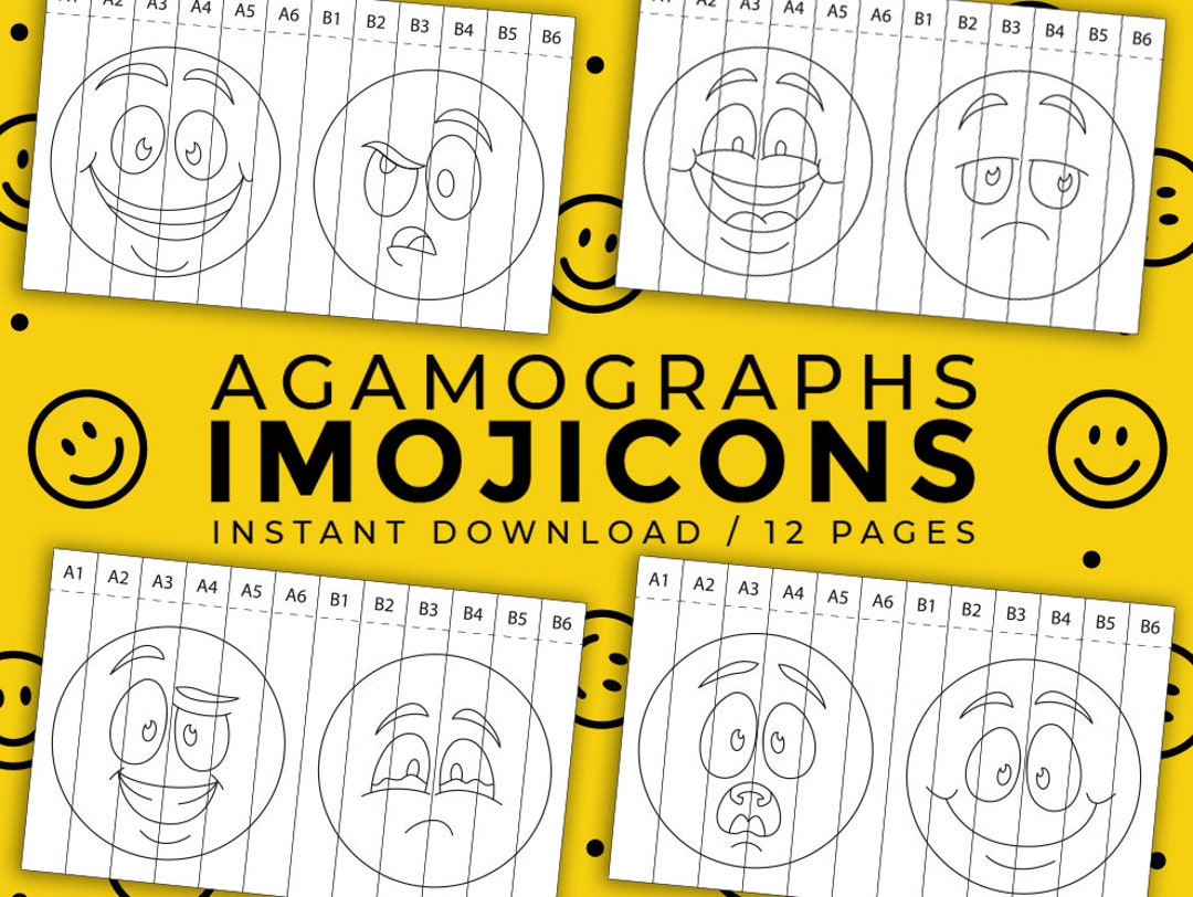 AGAMOGRAPHS EMOJICONS - Etsy