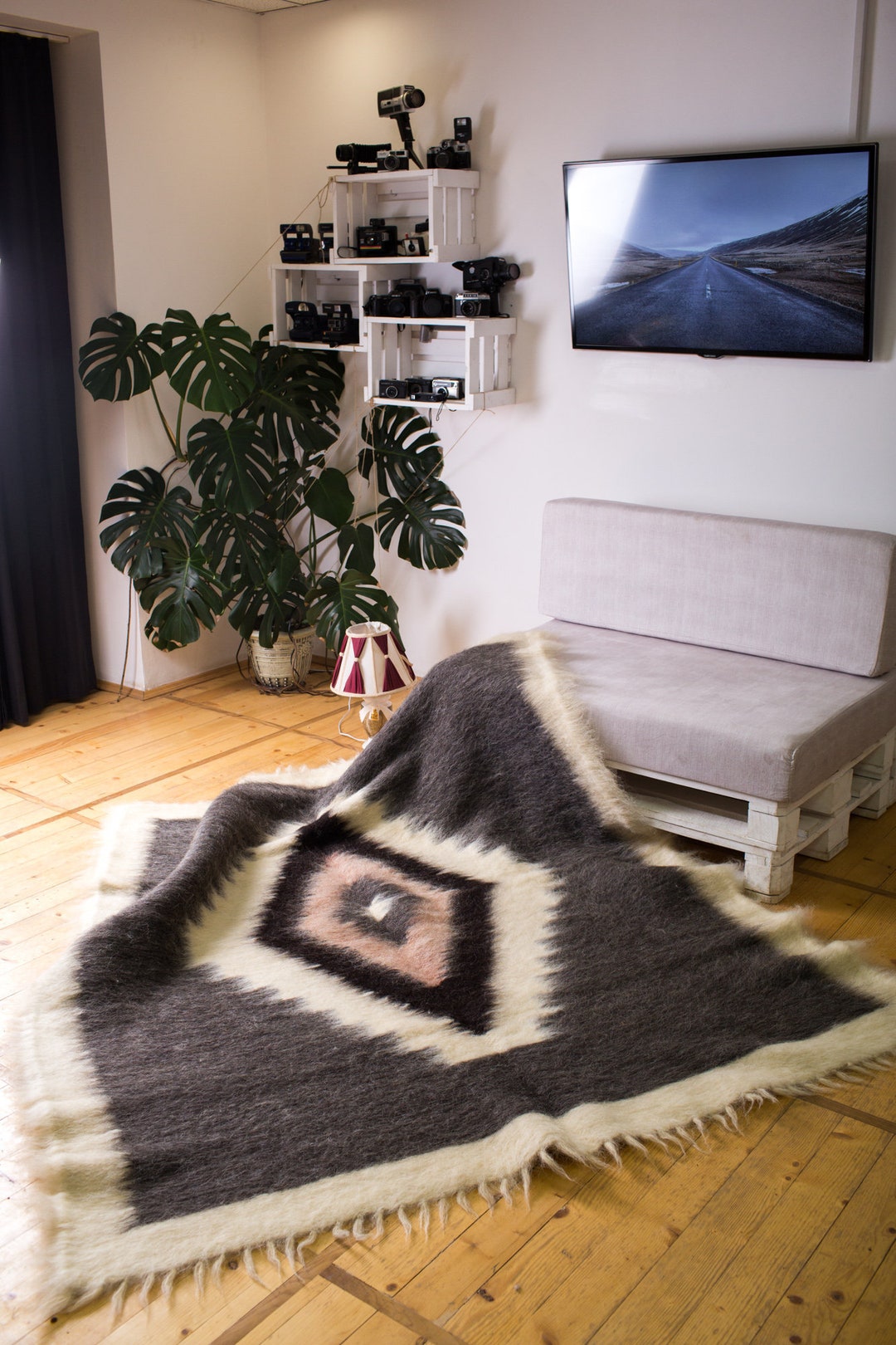 Rustic Wool Rug, Hand Woven Rug, Rug 4x6, Rug 5x7, Rug 6x9, Custom Size ...