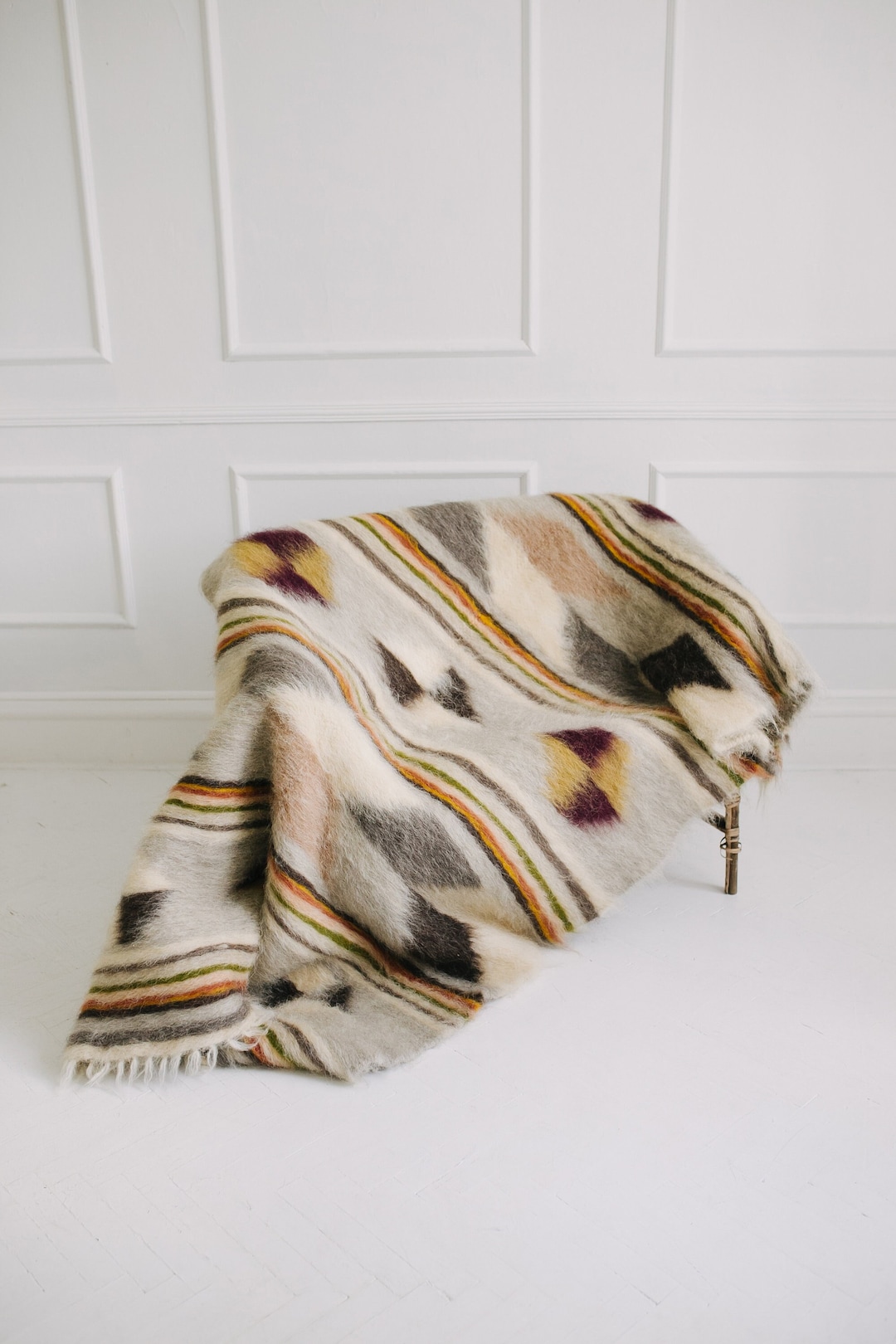 Handwoven Ukrainian Wool Blanket: Organic Full Size Coverlet - Etsy