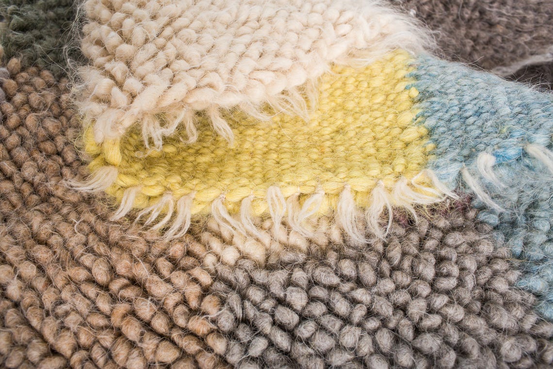 Rug so Thick Wool Rug Home Decor Woven Rug Home Living Wool - Etsy