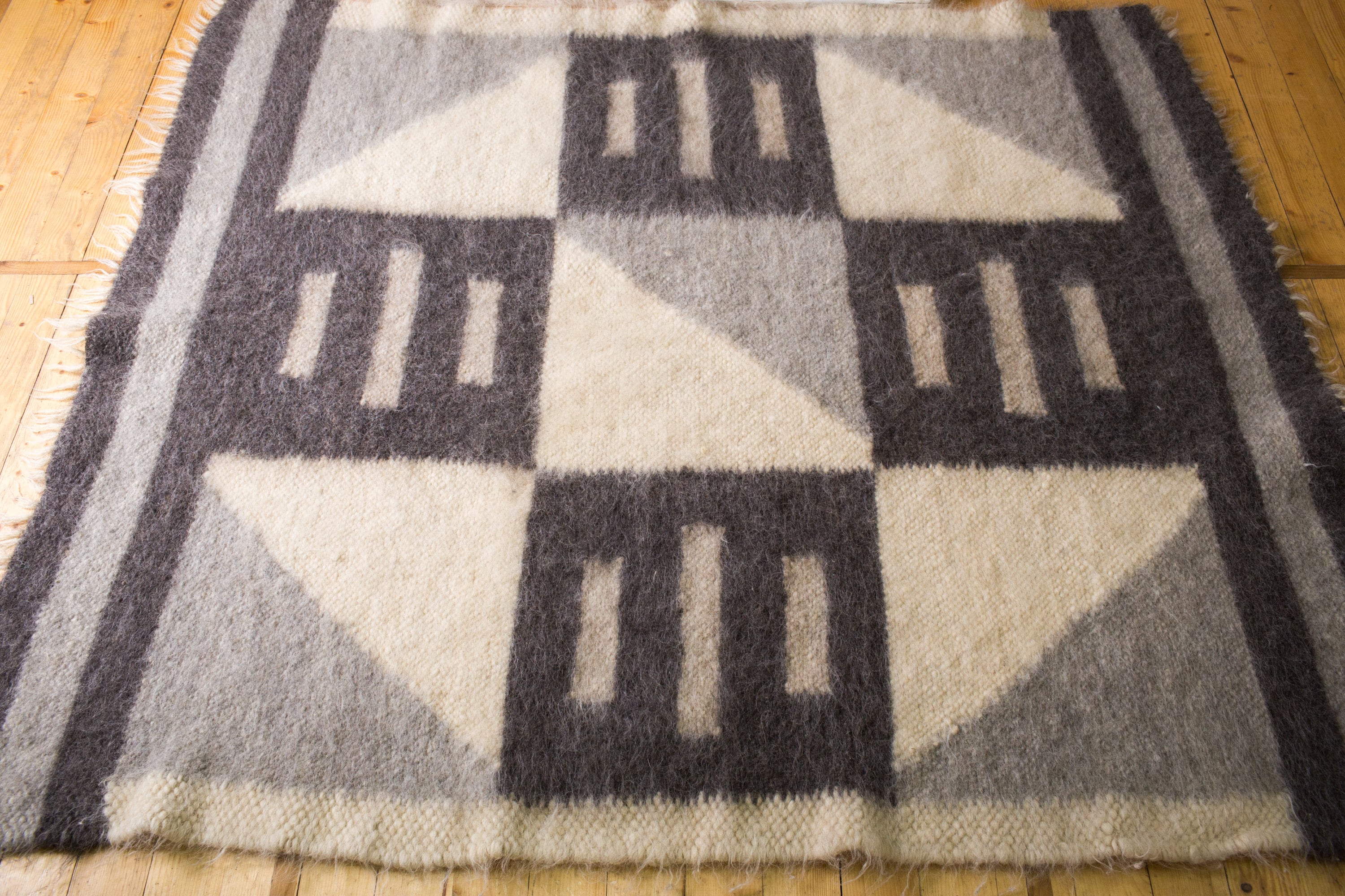 Gray Rug Area Rug Handmade Rug Wool Rug Wool Rugs Rug 6x9 | Etsy