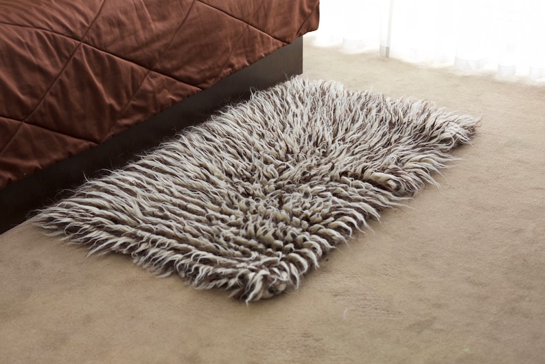 Shaggy Wool Rug Fluffy Rug Accent Rug Hand Woven Rug Fuzzy - Etsy