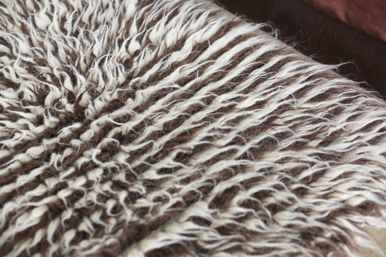 Shaggy Wool Rug Fluffy Rug Accent Rug Hand Woven Rug Fuzzy - Etsy