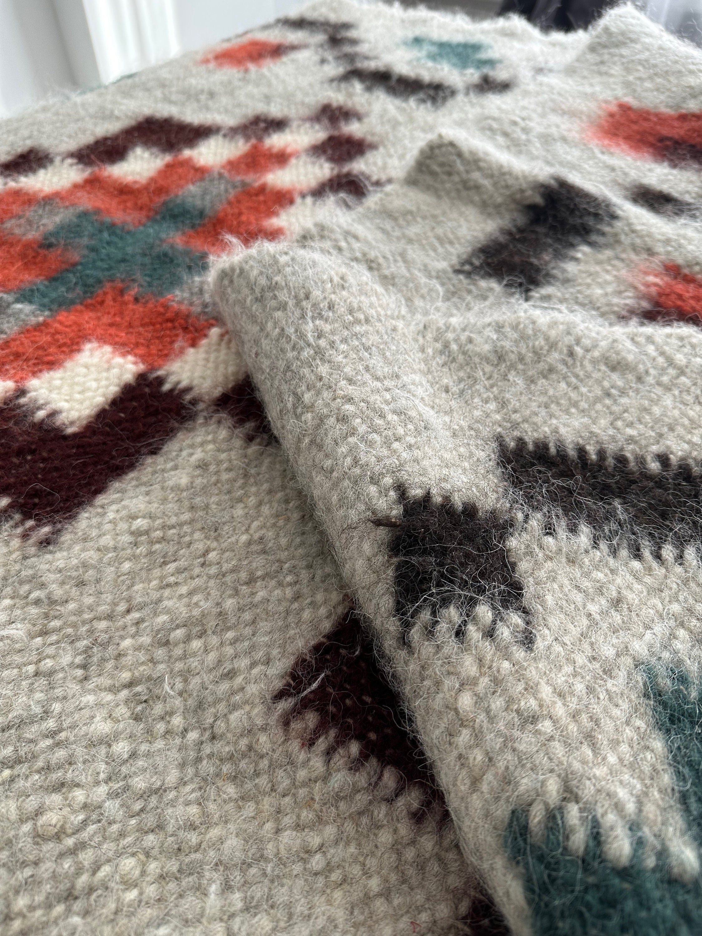 Hand Woven Blanket - Vyshyvanka - Hutsul Blanket - Wool Blanket Made in ...