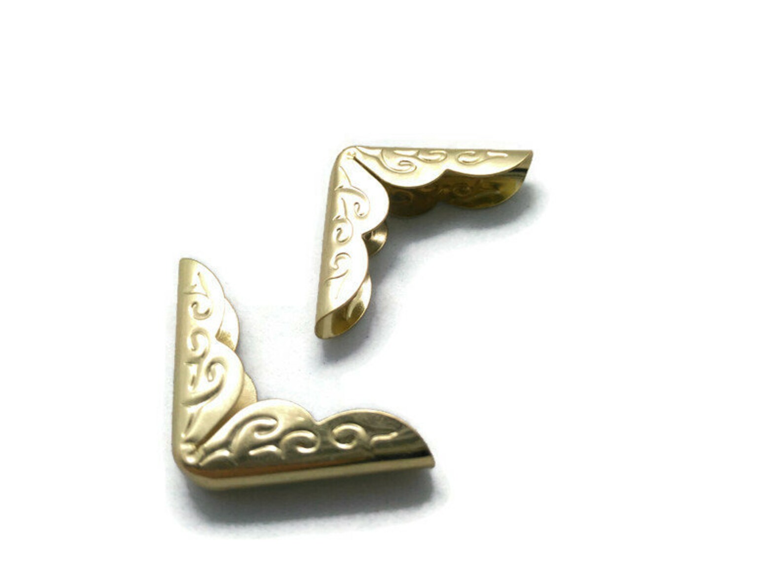 20 angles métal doré Coins Scrapbooking Cornière Protection | Etsy