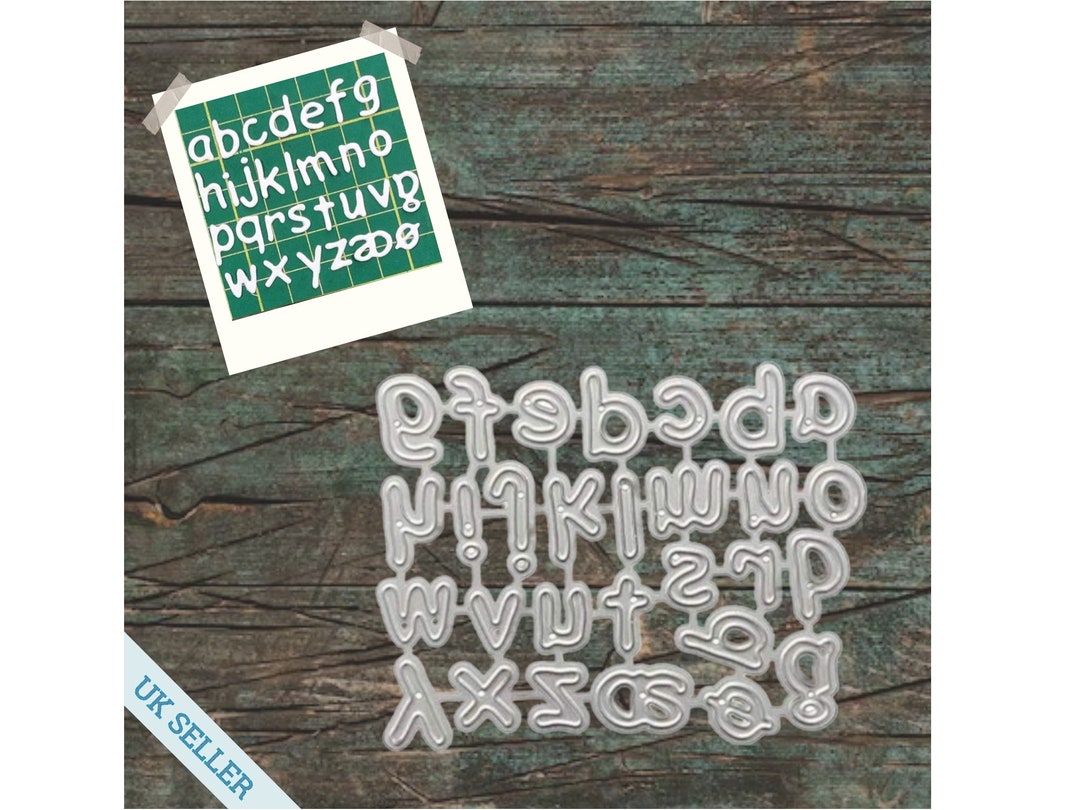 Informal Lowercase Alphabet Letters Metal Cutting Die for Card Making ...