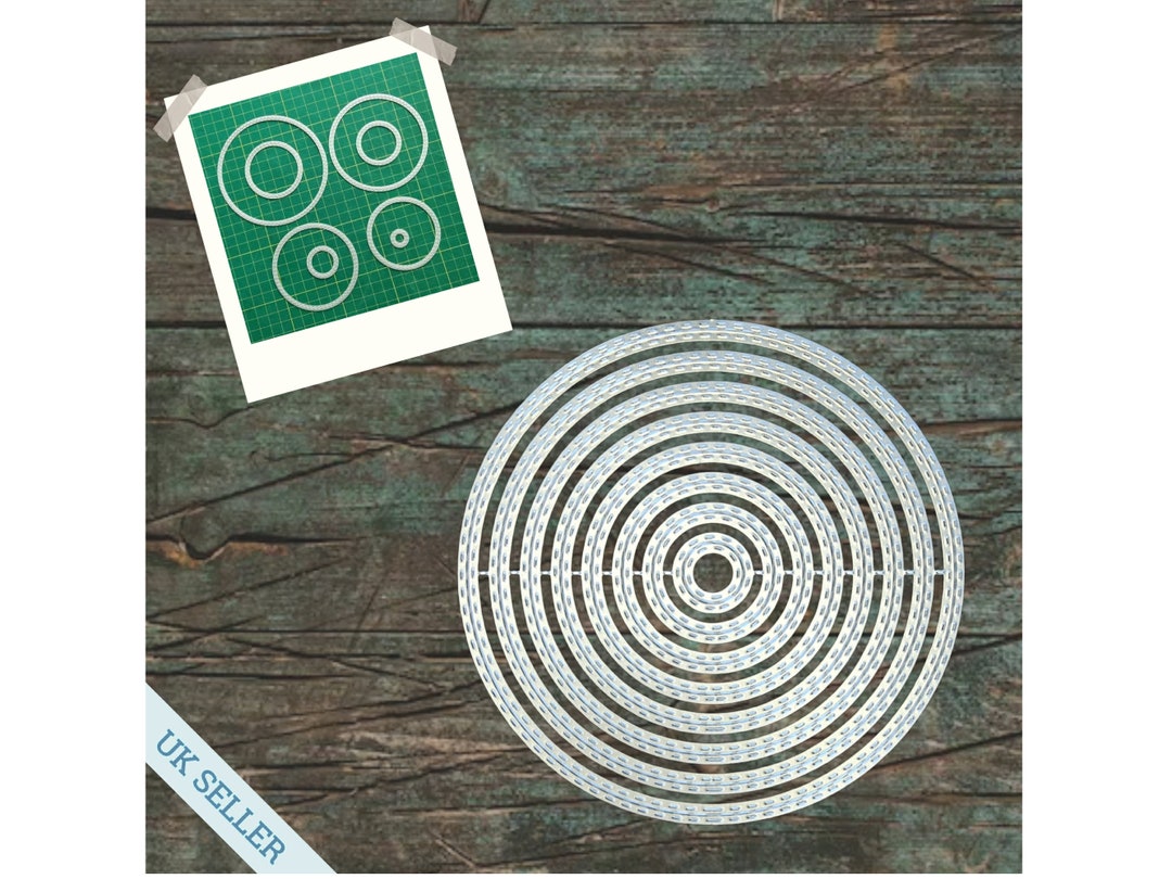 Double Stitch Circles Nesting Cutting Dies Round Frames Set - Etsy
