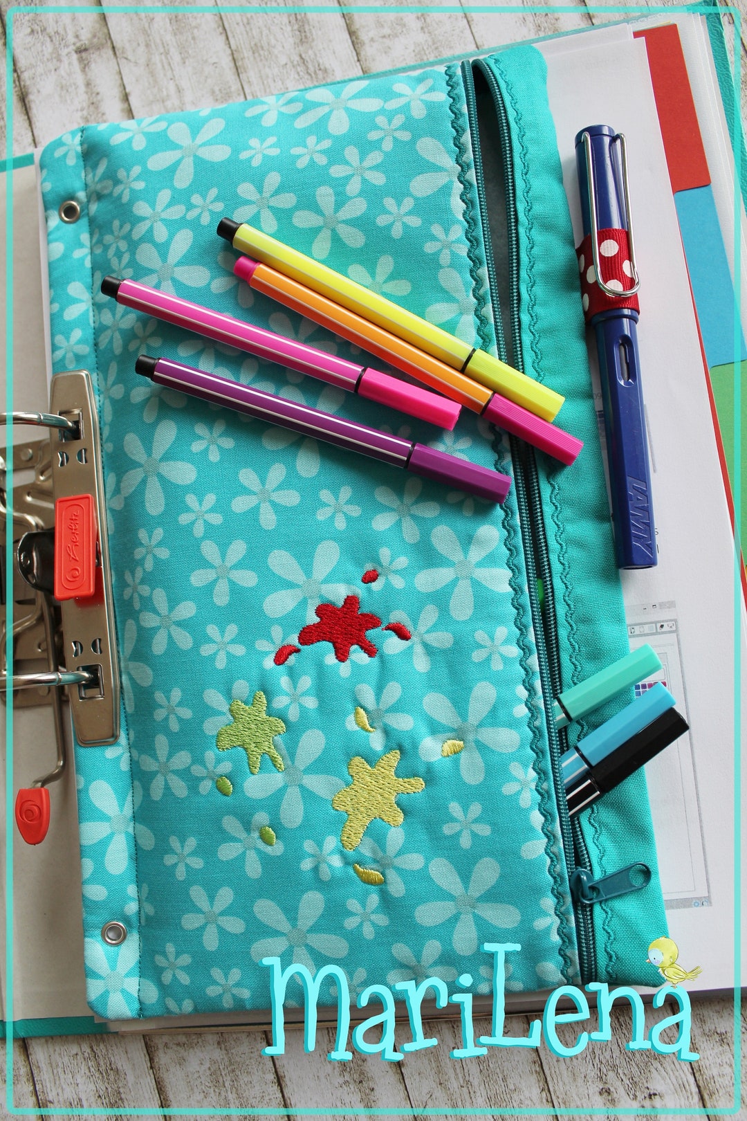 Embroidery File Folder Pencil Case Blot Bag ITH 18x30 Embroidery ...