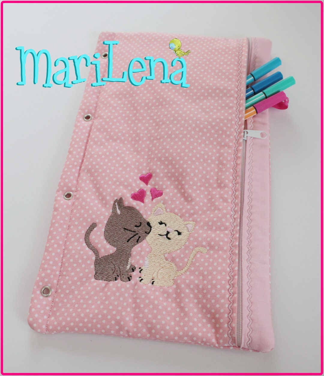 Embroidery File Folder Pencil Case Cats Bag ITH 18x30 Embroidery ...