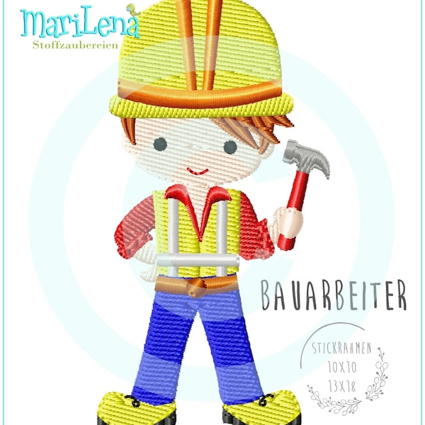 Construction Worker Pattern - Etsy