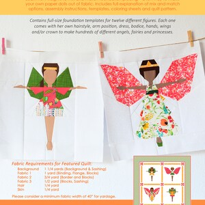 Enchanted Paper Dolls Quilt Pattern Book A Mix and Match - Etsy