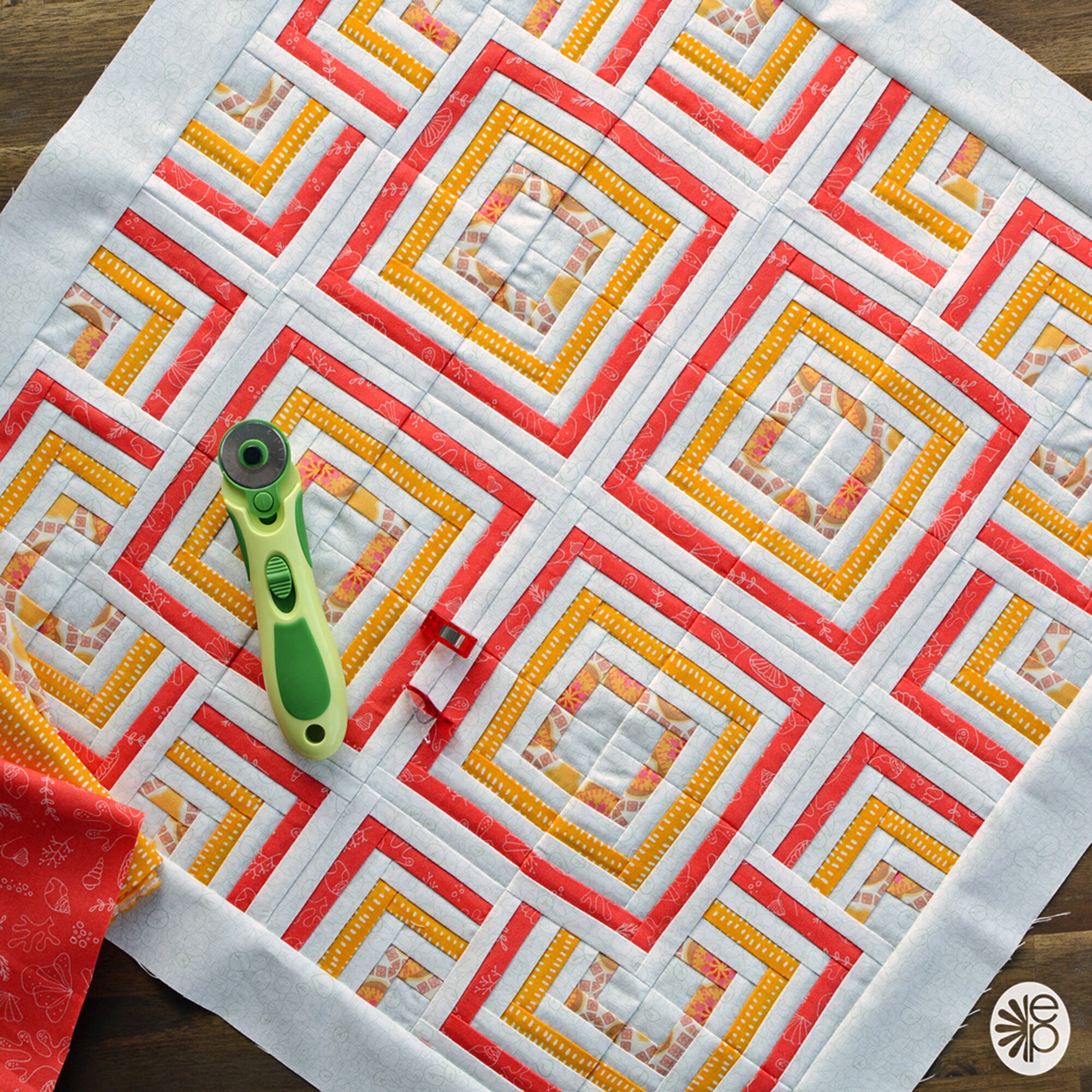 Geooptics Quilt Pattern | Digital | 4 Sizes | by Easypatchwork - Etsy