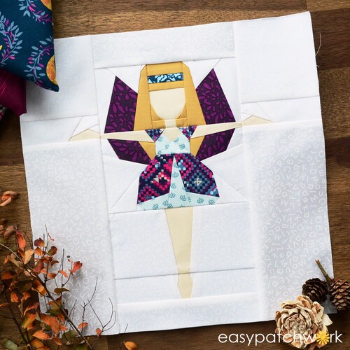 Eva Enchanted Paper Dolls Single Quilt Block PDF Digital - Etsy
