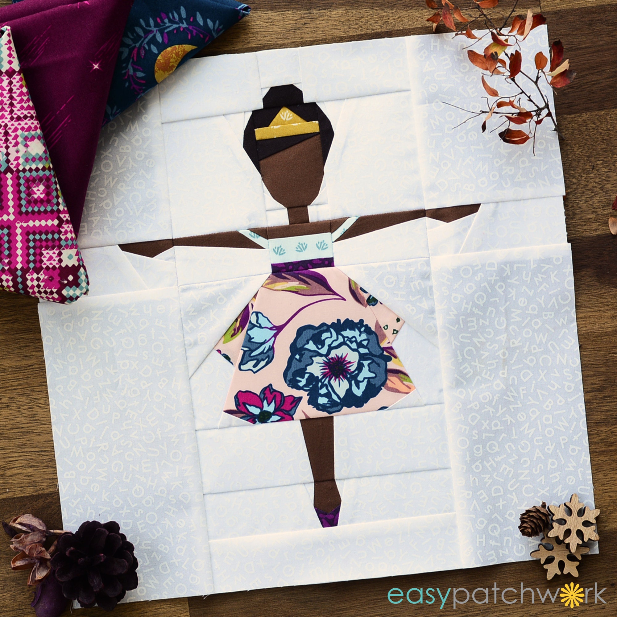 Jael Enchanted Paper Dolls Single Quilt Block PDF Digital - Etsy
