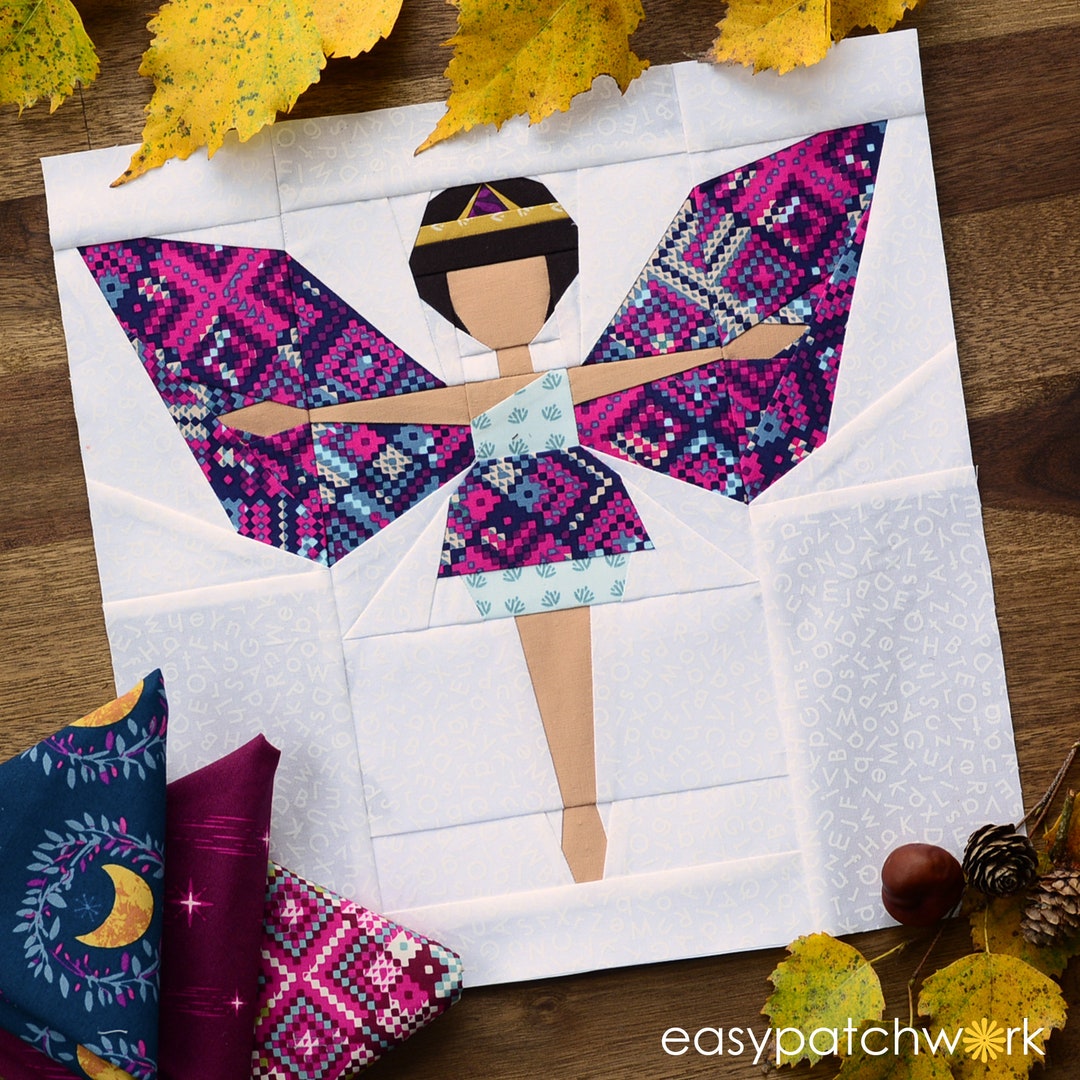 Gigi - Enchanted Paper Dolls Single Quilt Block - PDF Digital Download ...