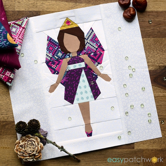 Eva Enchanted Paper Dolls Single Quilt Block PDF Digital | Etsy