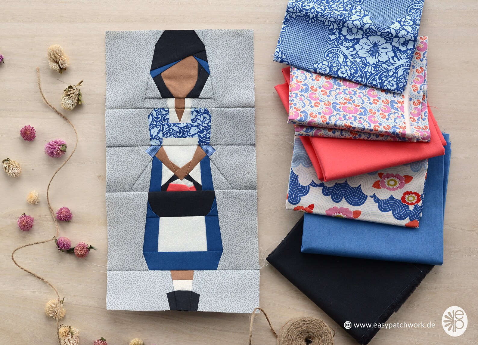 Generations Paper Dolls Series - Lizabeth- FPP Quilt Block With Mix ...