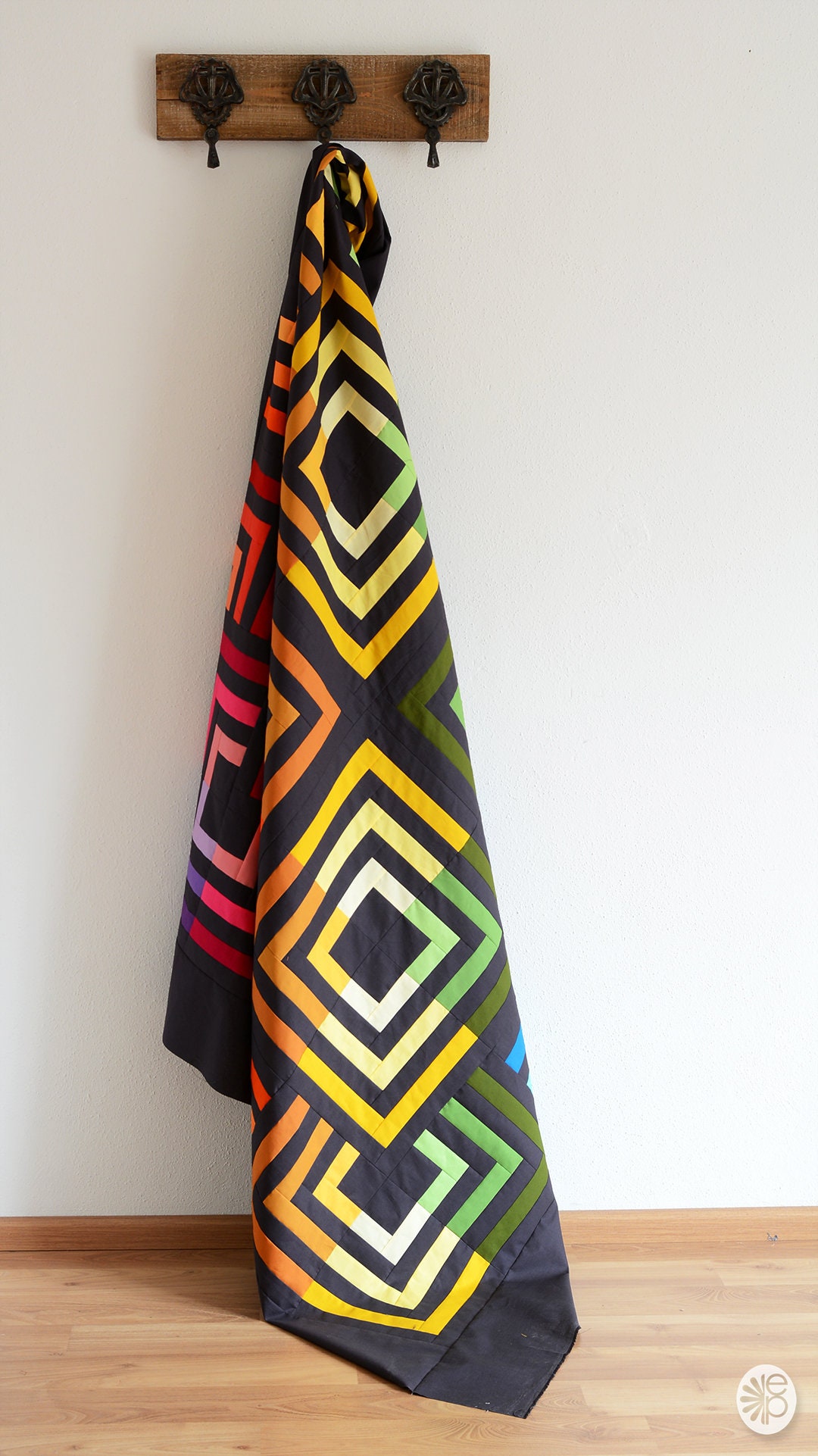 Geooptics Printed Quilt Pattern 4 Sizes by Easypatchwork - Etsy