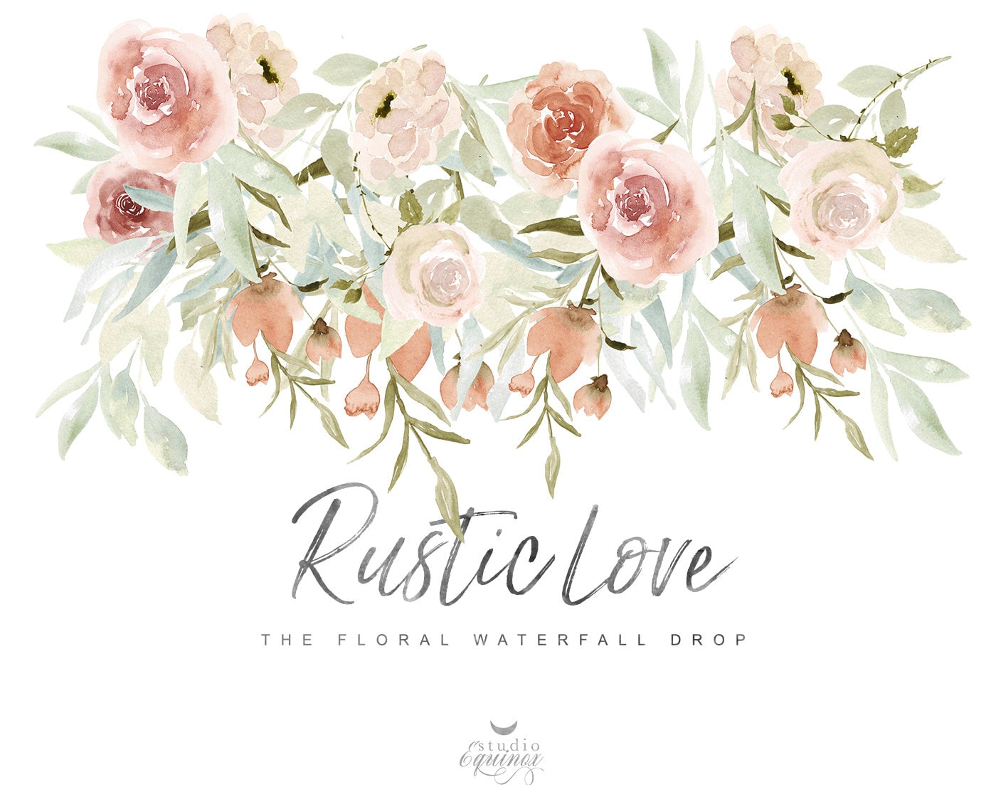 Watercolor Roses and Peonies Clipart Watercolor Floral Set - Etsy