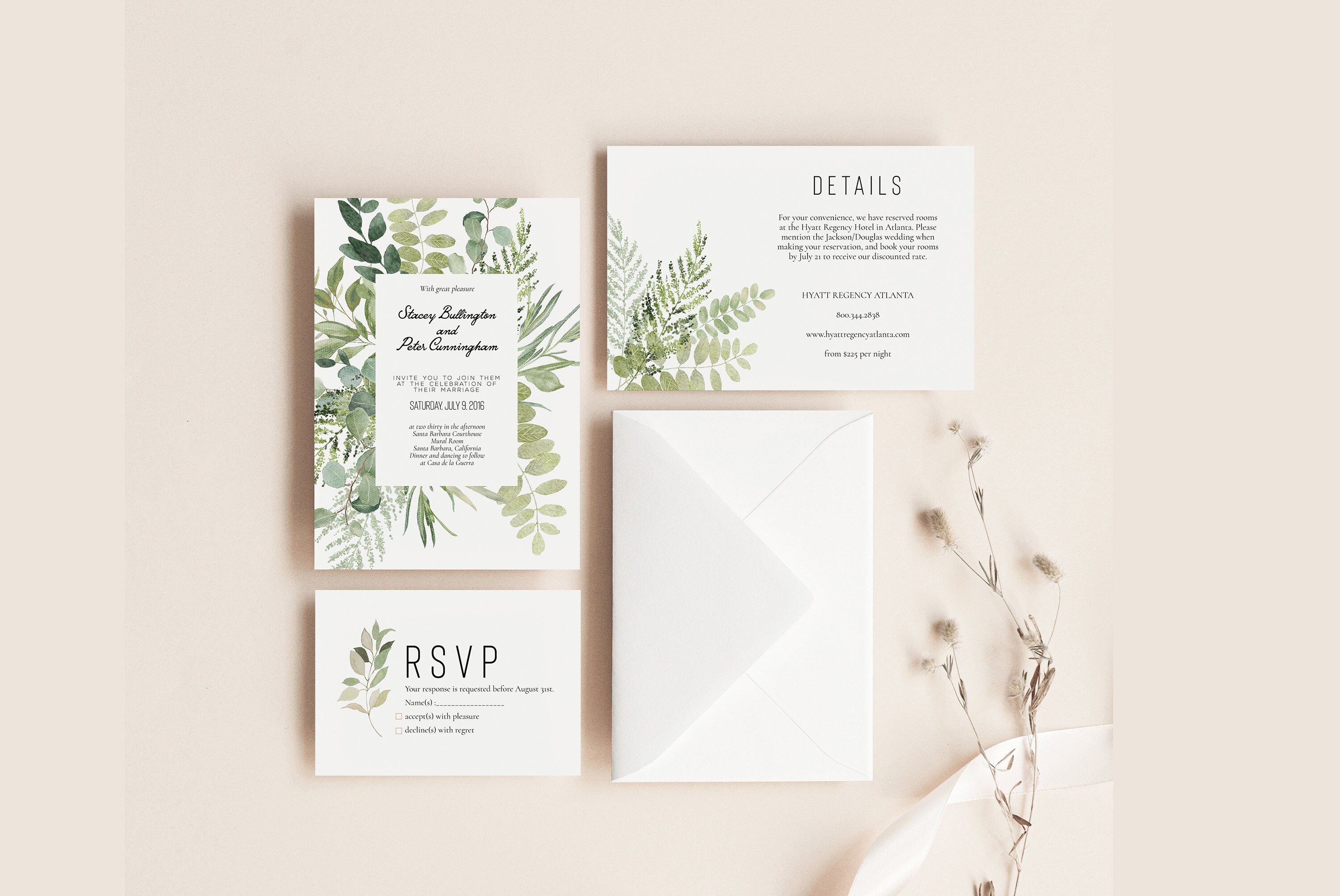 Watercolor Greenery Elements Greenery Clipart Botanical - Etsy