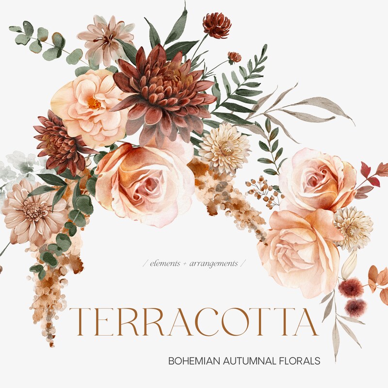 Terracotta Bouquet - Etsy