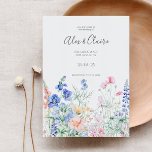 Watercolor Floral Borders Clipart, Wild Flowers Borders, Spring Flowers ...