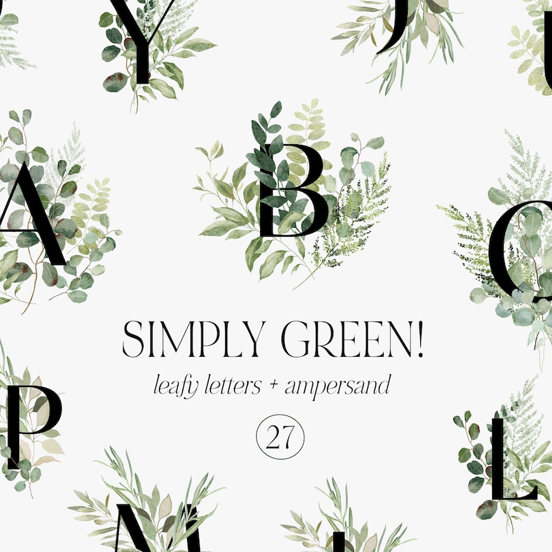 Floral Alphabet Png - Etsy