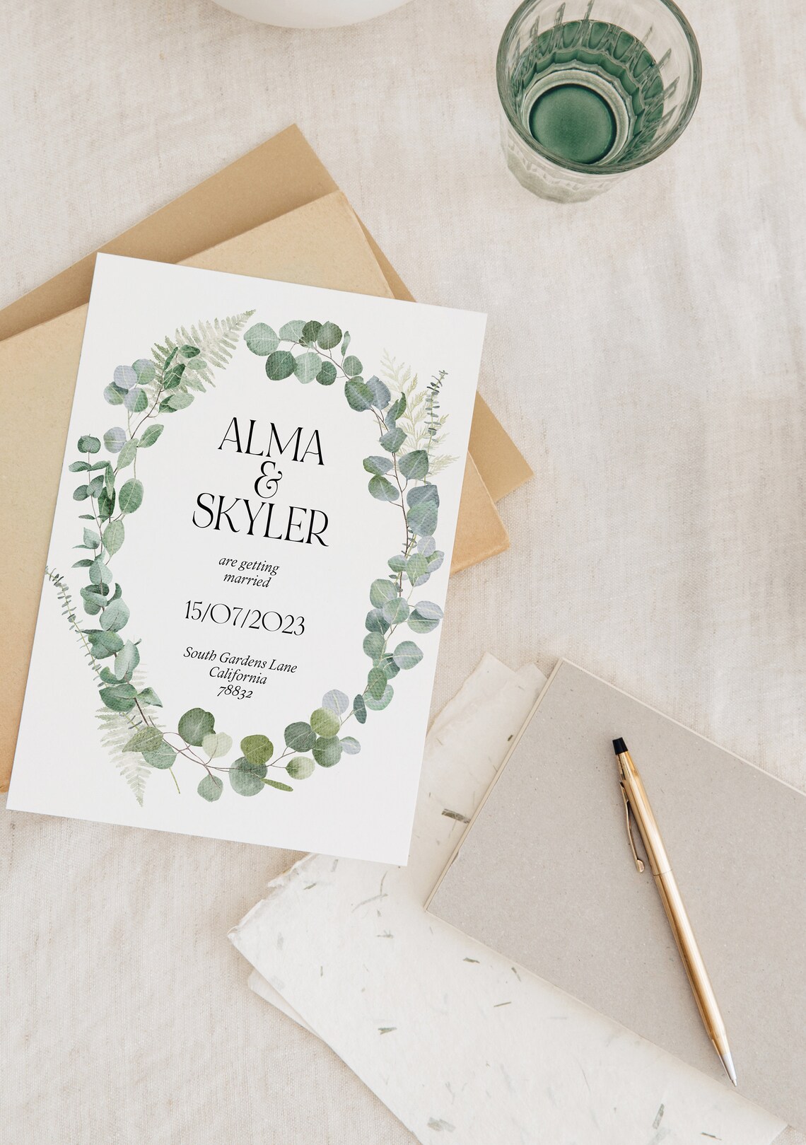 Eucalyptus and Fern Watercolor Clipart Greenery Clipart Soft - Etsy