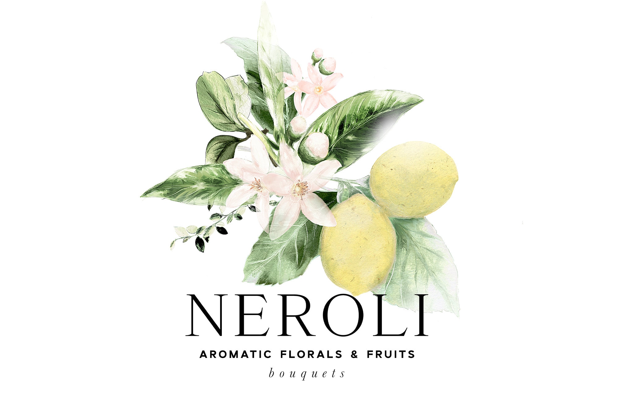 Neroli Bouquets Collection Hand painted Citrus Blossom | Etsy