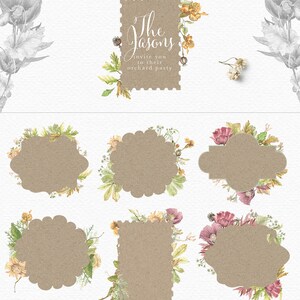 Rustic Watercolor Clipart Set Forest Clipart Squirrel | Etsy