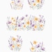 Watercolor Floral Clipart, Wild Flowers Borders, Spring Flowers ...