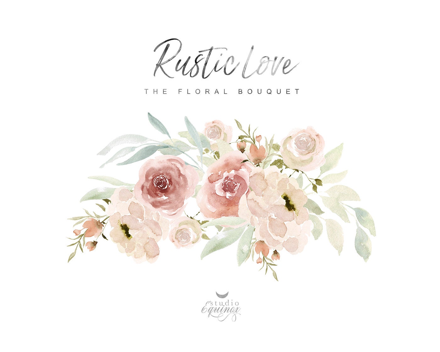 Watercolor Roses and Peonies Clipart Watercolor Floral Set - Etsy