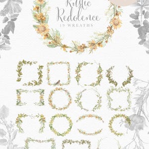 Rustic Watercolor Clipart Set Forest Clipart Squirrel | Etsy